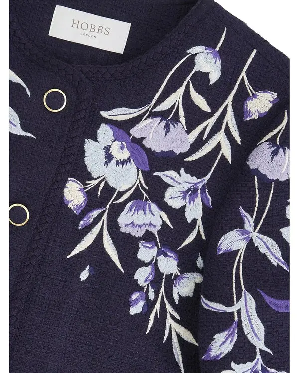 HOBBS LONDON Hinton Floral Embroidered Jacket