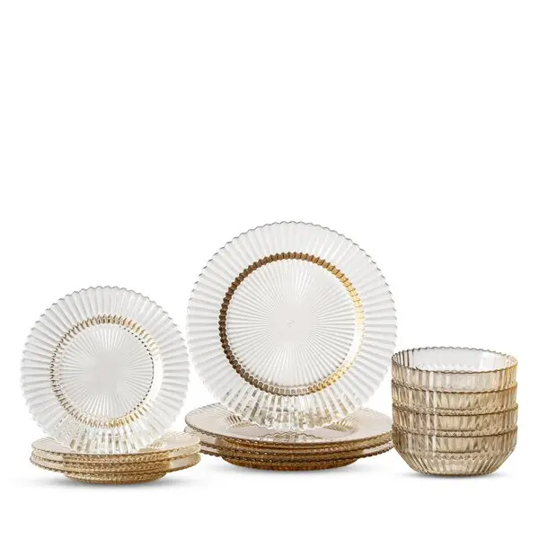 FORTESSA Archie Ginger Gold 12 Piece Dinnerware Set - Ginger Gol