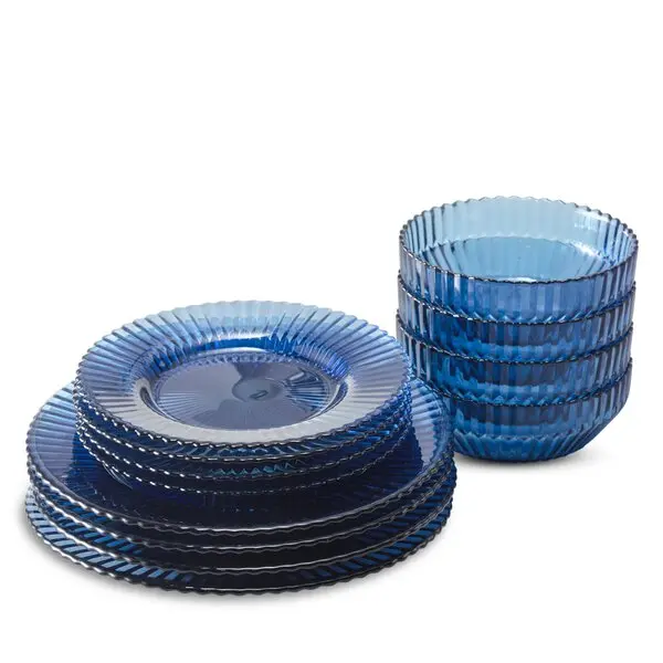 FORTESSA Archie 12 Piece Dinnerware Set - Cornflower