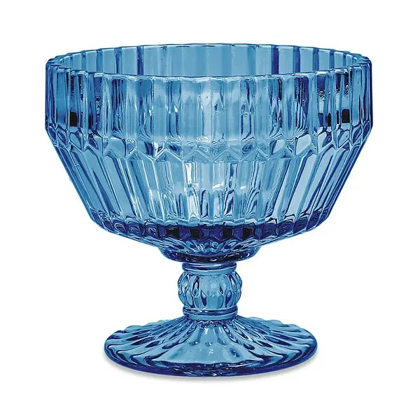 FORTESSA Archie Footed Dessert Bowl, Set Of 6 - Cornflower