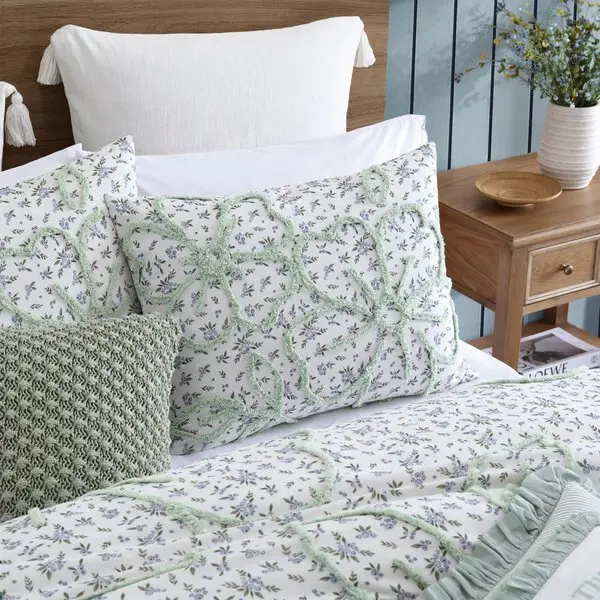 PERI HOME Blueberry Chenille Duvet Cover Set, King