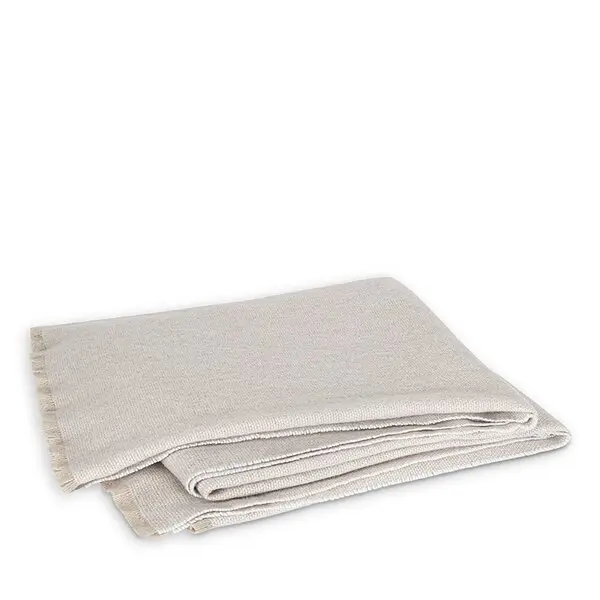 MATOUK Agnes Wool-cashmere Throw - Oat