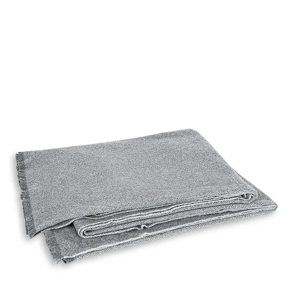 MATOUK Agnes Wool-cashmere Throw - Smoke Grey