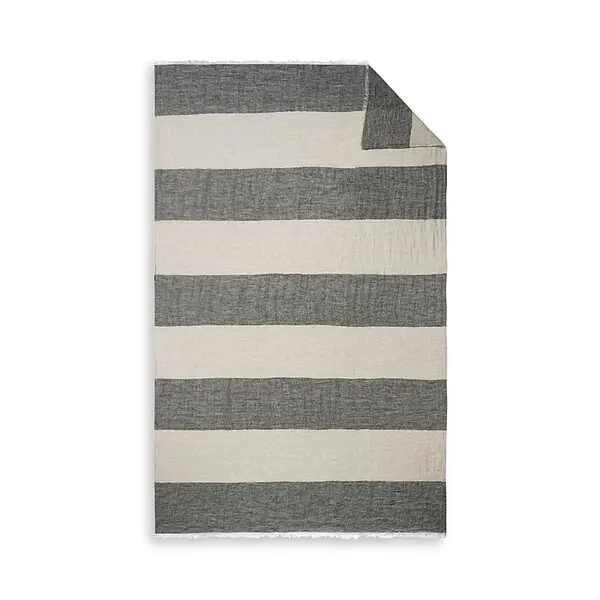 MATOUK Como 360 Beach Wrap Linen Throw - Mariner Stripe