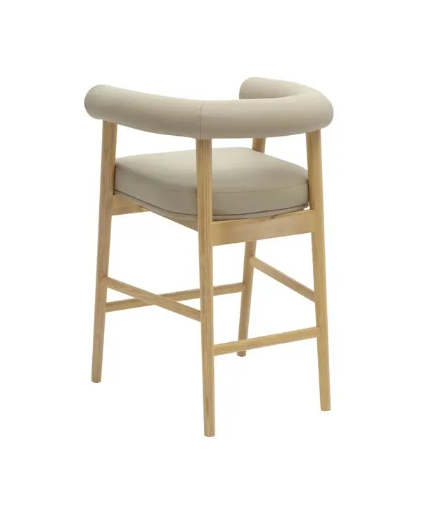 TOV FURNITURE Spara Faux Leather Counter Stool