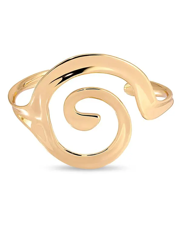 Ettika Aura Swirl Cuff Bracelet - Gold