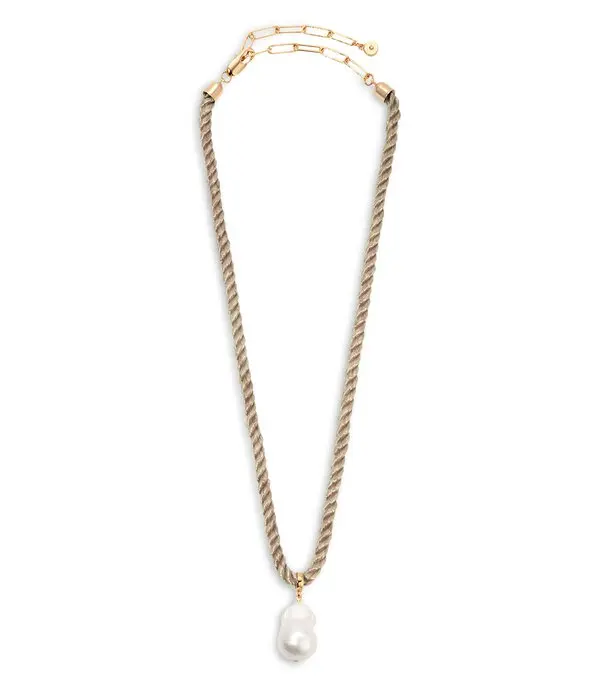 Ettika Cultured Freshwater Pearl Token Necklace
