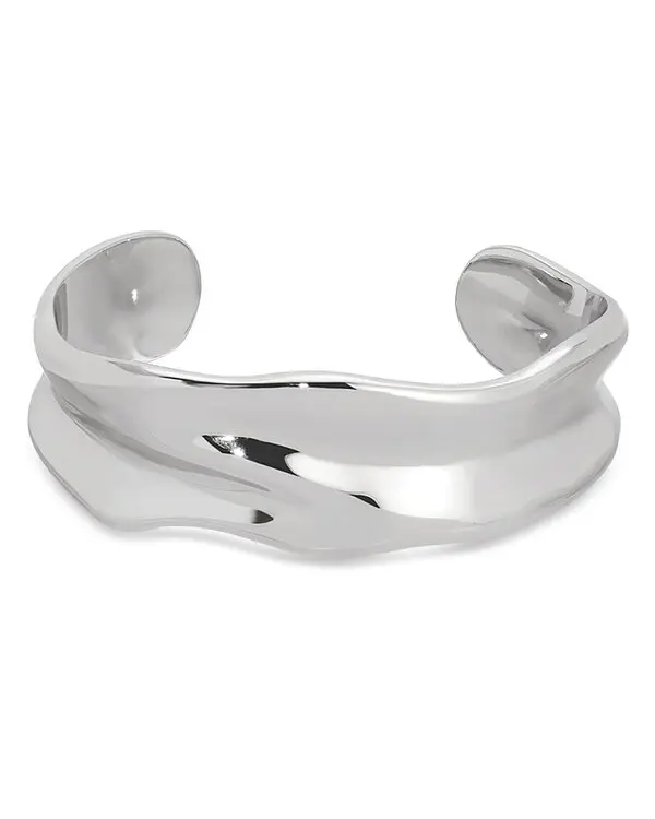 Ettika Wavy Days Cuff Bracelet - Silver