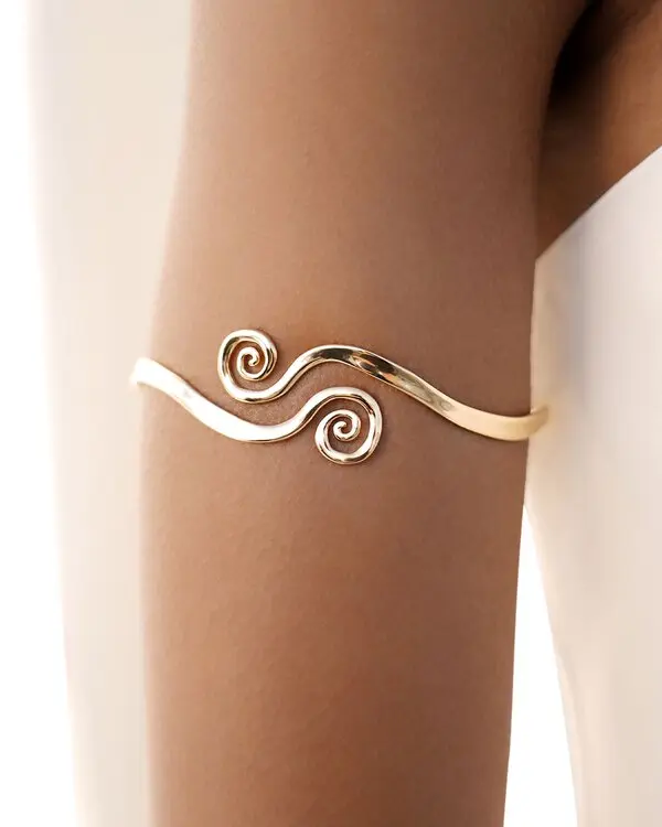 Ettika Intertwined Aura Swirl Arm Cuff
