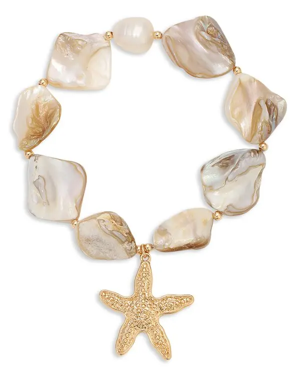 Ettika True Shell Stretch Bracelet Set