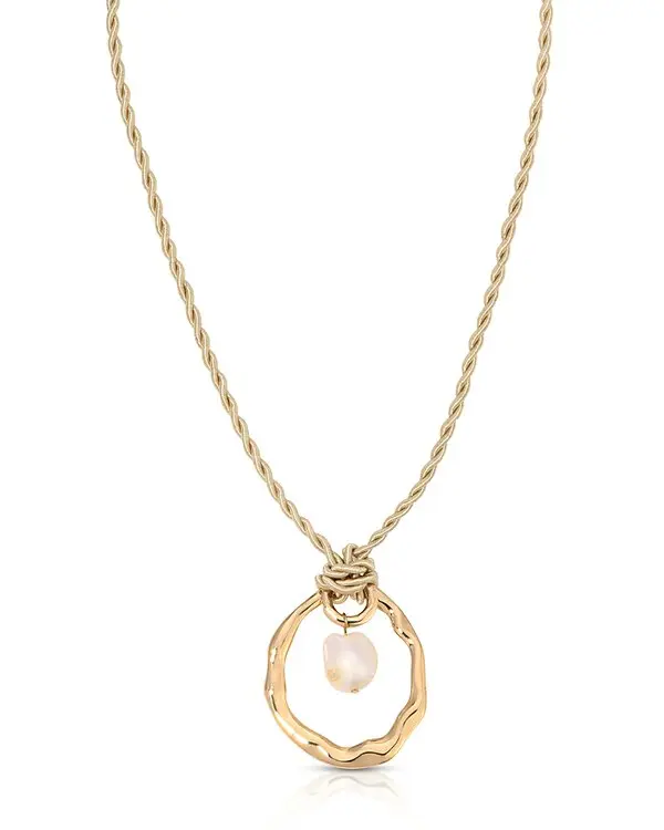 Ettika Nautical Cultured Freshwater Pearl Necklace - Gold