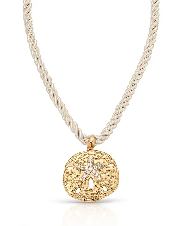 Ettika Sand Dollar Pendant Necklace - Gold