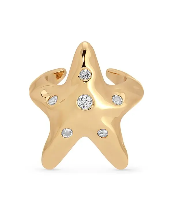 Ettika Pave Starfish Luxe Ear Cuff - Gold