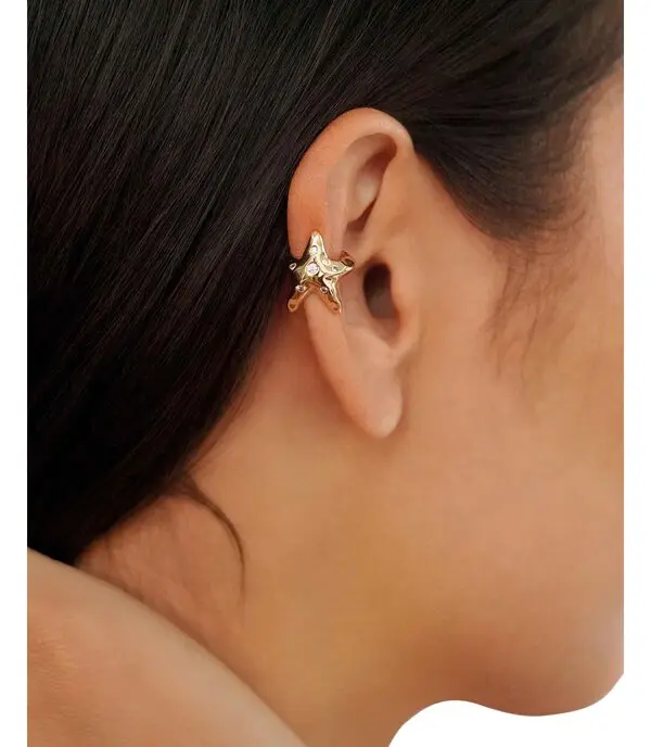 Ettika Pave Starfish Luxe Ear Cuff