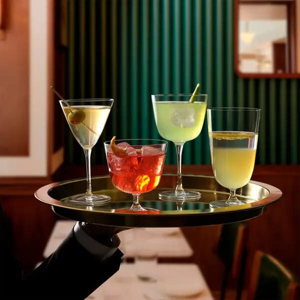 NUDE GLASS Bar/giani Long Stem Cocktail Glass, Set Of 2