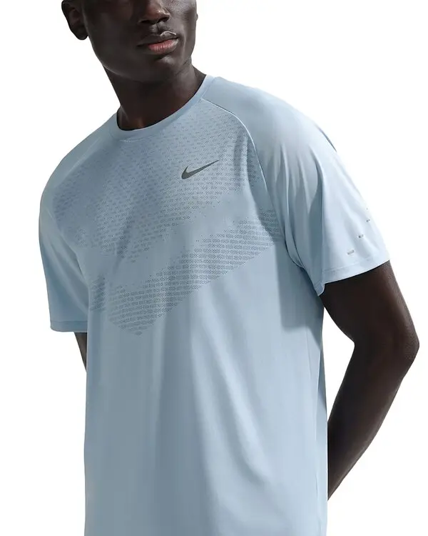 Nike Stride Reflective Running Tee - Light Armory Blue/reflective Silver