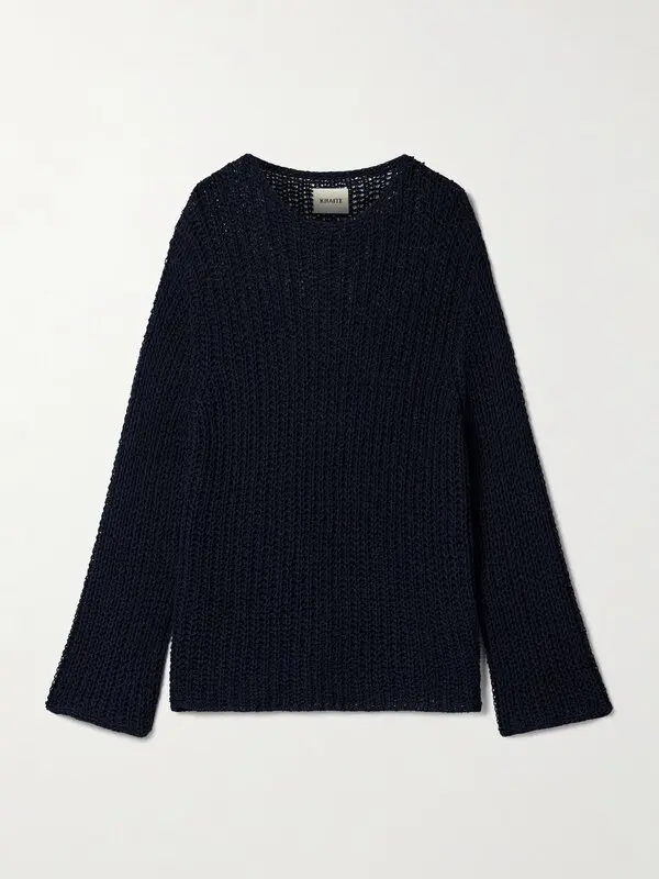 Khaite Elowen Open-knit Cotton Sweater