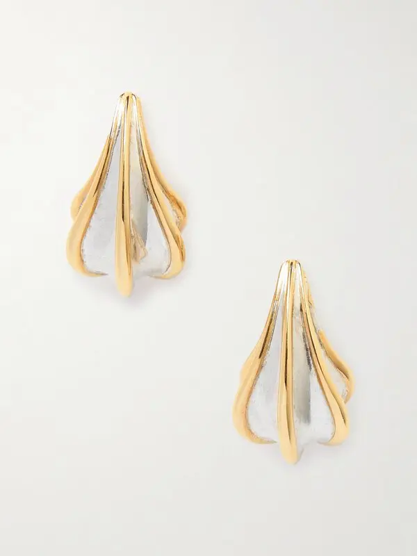 Bottega Veneta Plated Silver Earrings - Gold