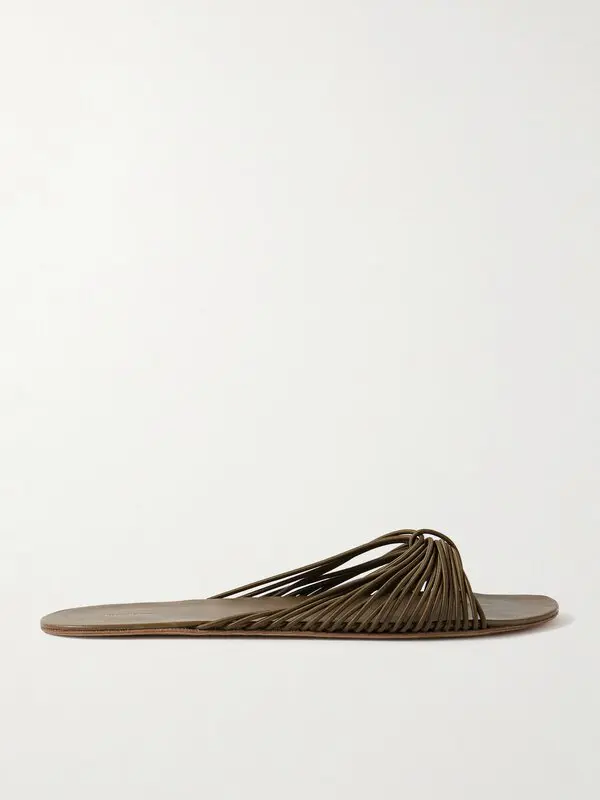 THE ROW Sara Stretch Slides - Green