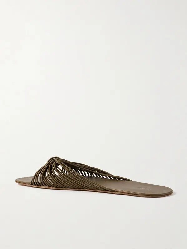 THE ROW Sara Stretch Slides - Green