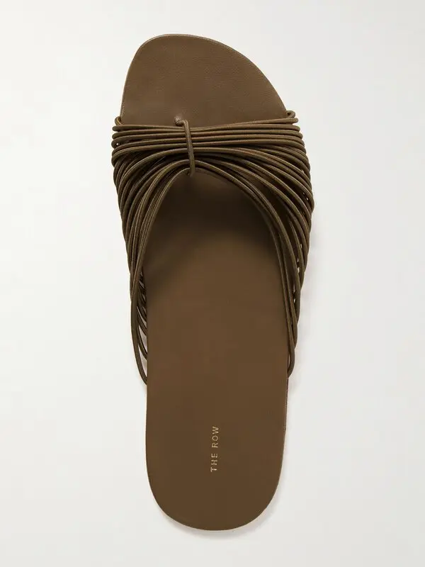 THE ROW Sara Stretch Slides - Green