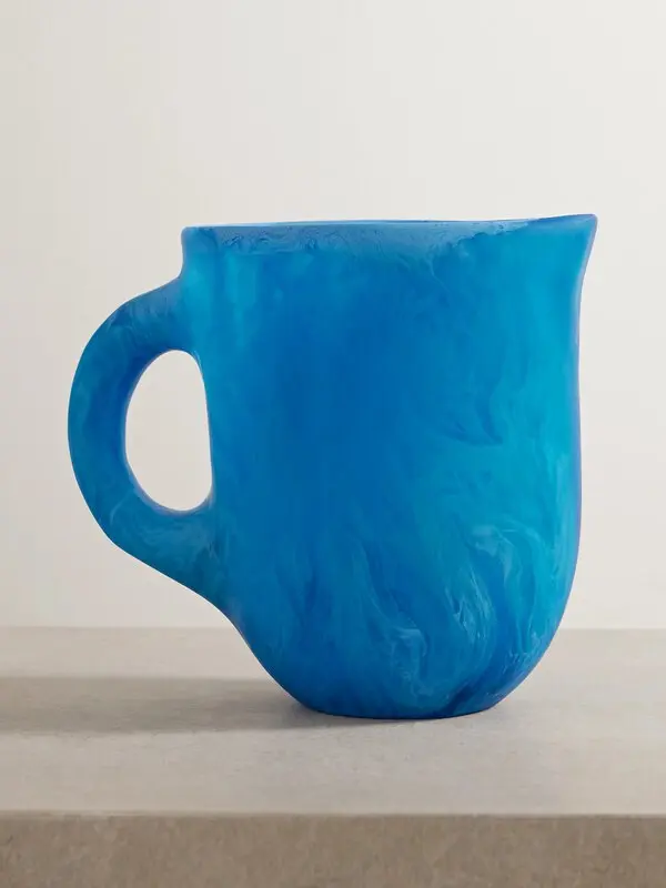 Dinosaur Designs Rock Large 23cm Swirled Resin Jug - Blue