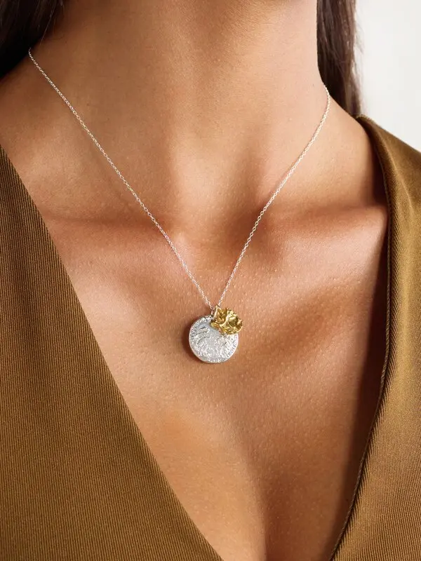 ALIGHIERI The Collisione Recycled And Gold-plated Necklace