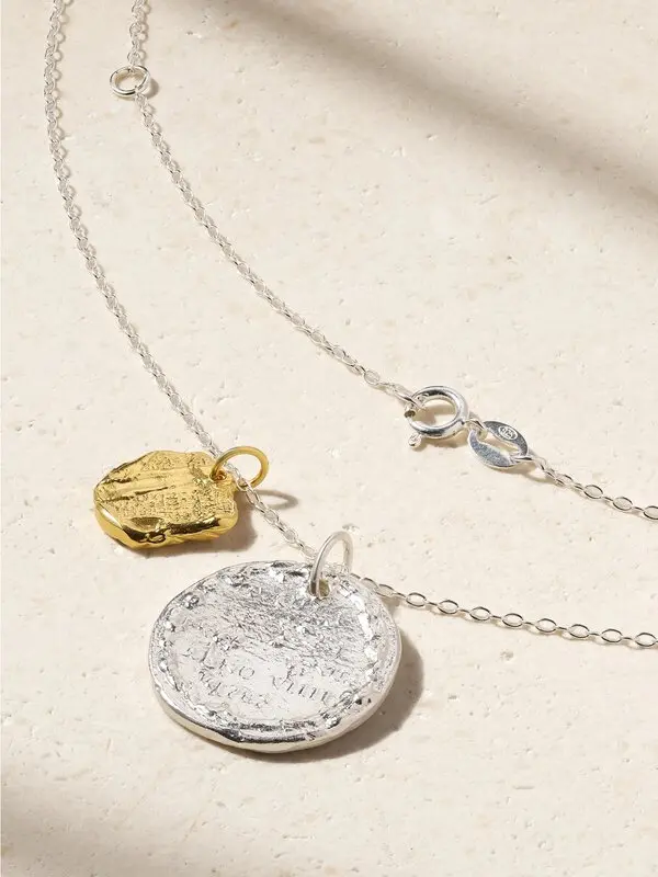 ALIGHIERI The Collisione Recycled And Gold-plated Necklace