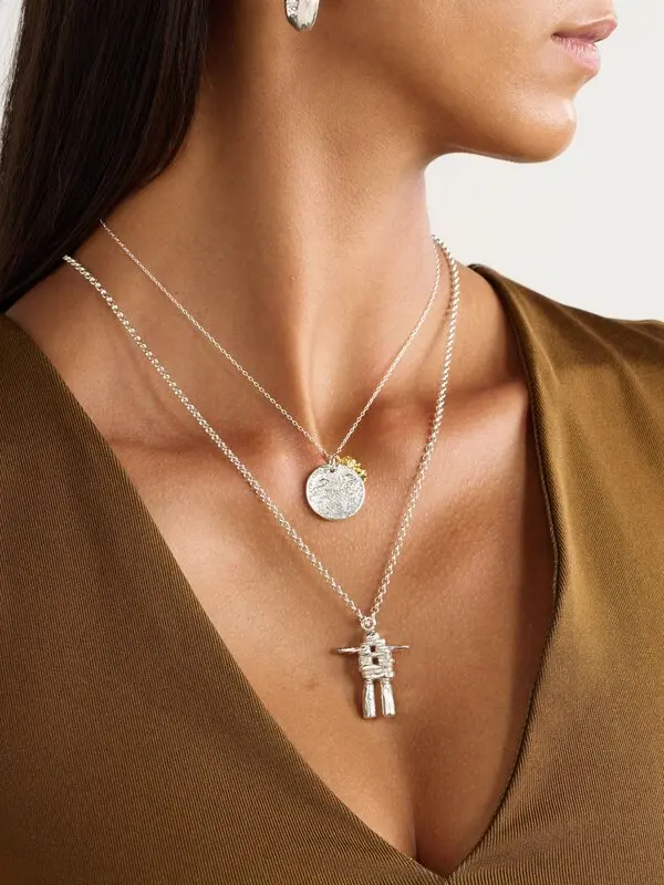 ALIGHIERI The Collisione Recycled And Gold-plated Necklace