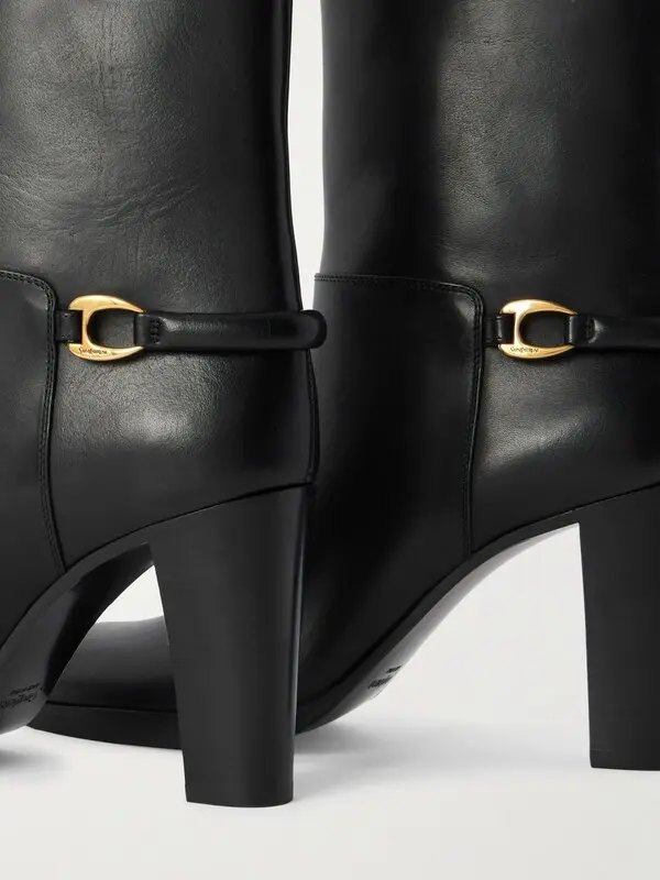 Saint Laurent Sulpice Leather Ankle Boots