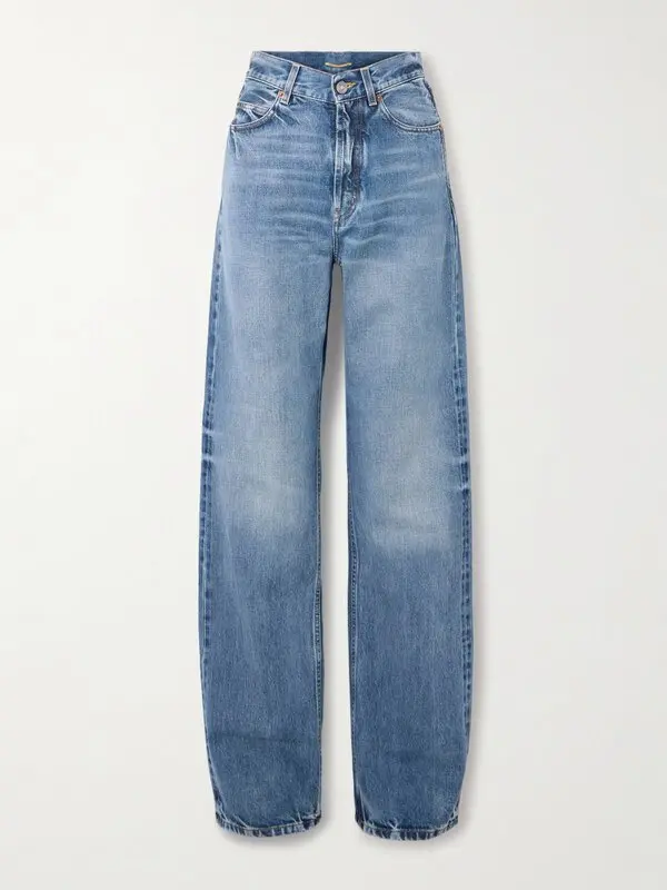 Saint Laurent High-rise Wide-leg Jeans