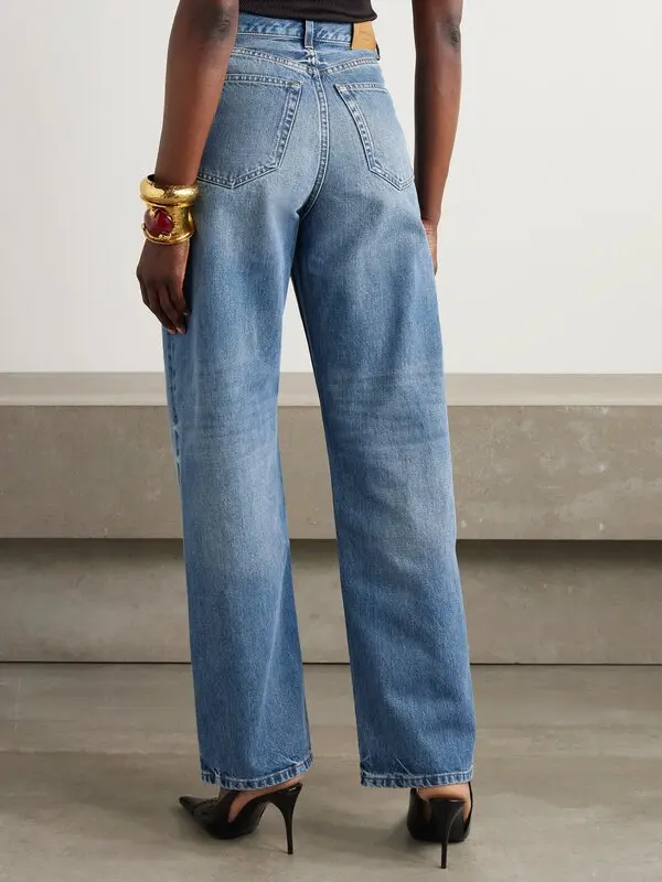 Saint Laurent High-rise Wide-leg Jeans