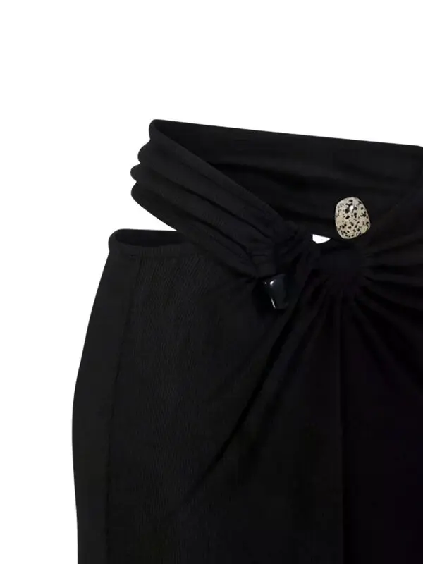 Christopher Esber Knot-detail Ribbed-knit Maxi Skirt