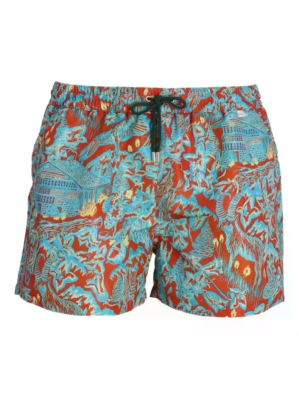 Paul Smith Printed Drawstring Shorts