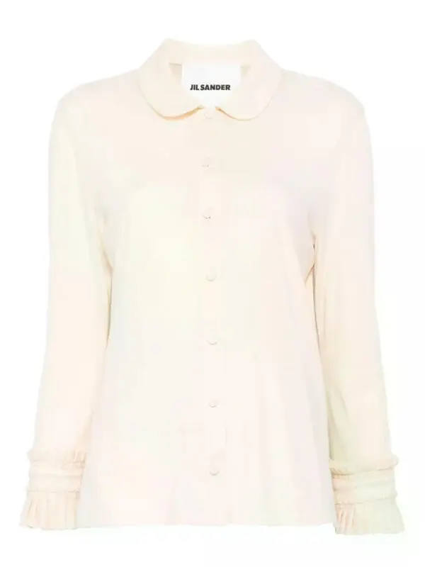 JIL SANDER Wool-blend Shirt - Neutrals