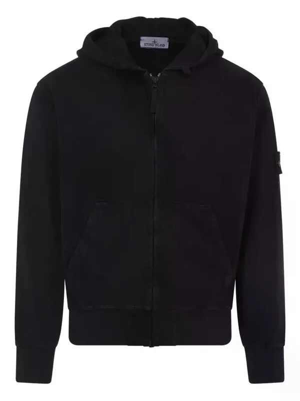 Stone Island Logo-patch Zip-up Hoodie