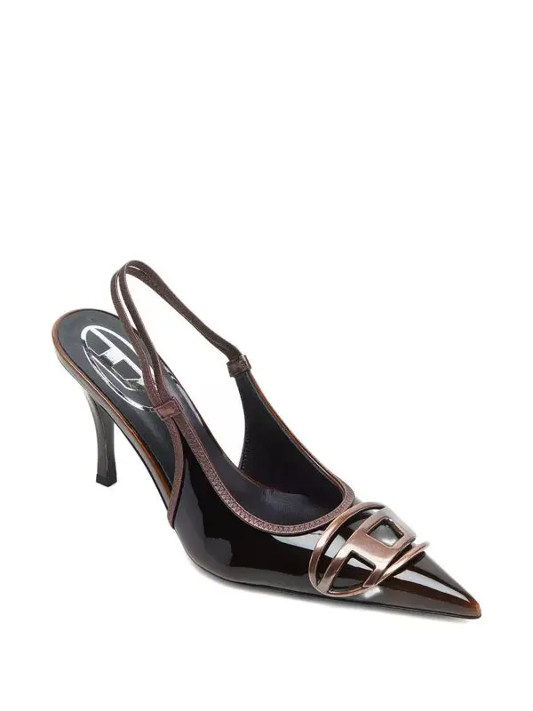 DIESEL 90mm Pointed-toe Slingback Pumps