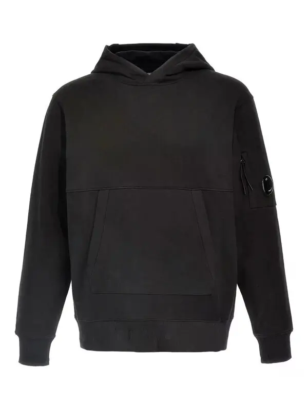 C.P. COMPANY Diagonal Raised Fleece Hooded Lens Sweatshirt