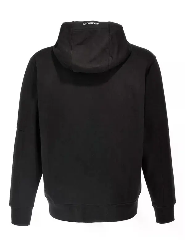 C.P. COMPANY Diagonal Raised Fleece Hooded Lens Sweatshirt