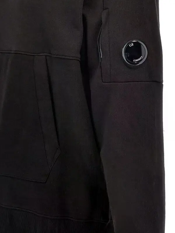 C.P. COMPANY Diagonal Raised Fleece Hooded Lens Sweatshirt