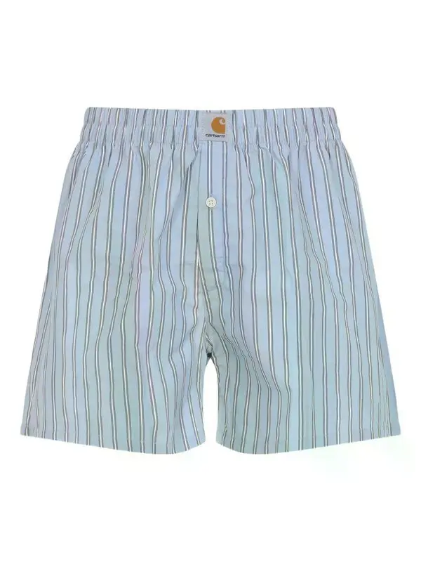 Carhartt Work In Progress Striped Cotton Boxers - Blue