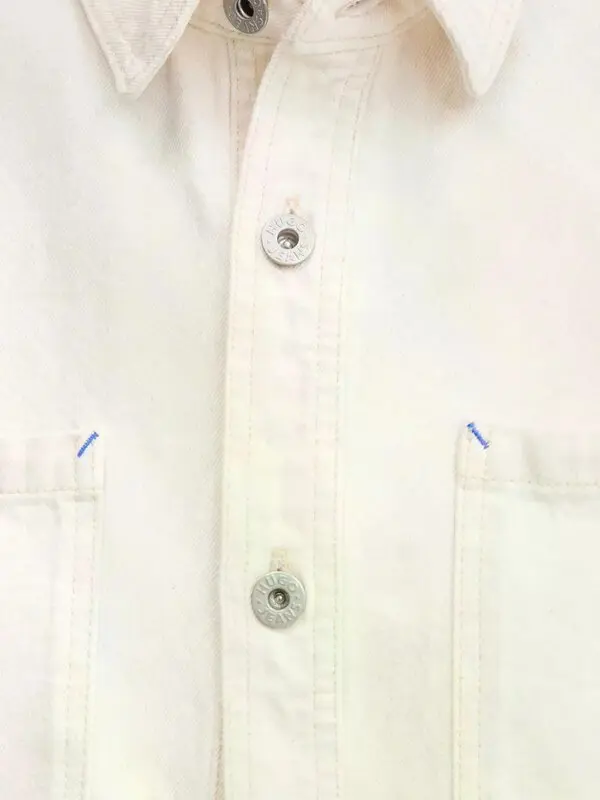 Hugo Frayed-hem Patch-pockets Shirt