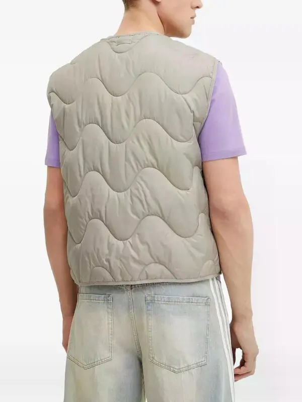Adidas Logo-patch Quilted-wave Vest