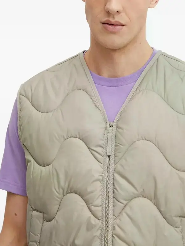 Adidas Logo-patch Quilted-wave Vest