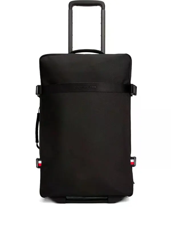 Tommy Hilfiger Wheeled Buckle-fastening Luggage - Black