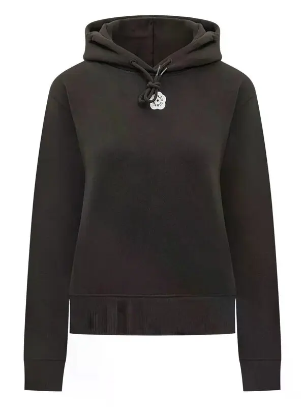Kenzo Flower-logo Hoodie - Black