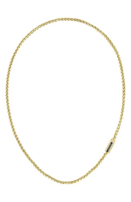 Lacoste Chain Necklace With Logo Clasp - Gold