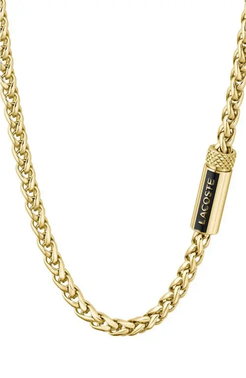 Lacoste Chain Necklace With Logo Clasp