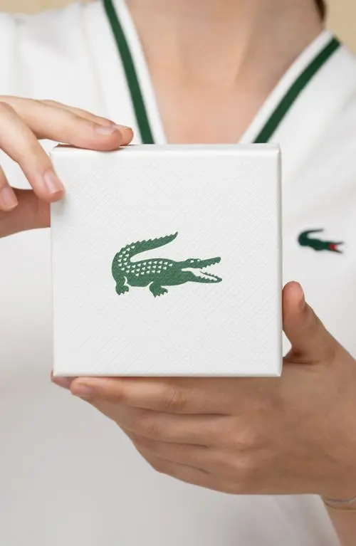 Lacoste Chain Necklace With Logo Clasp