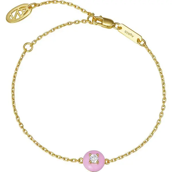 ANNA ZUCKERMAN Petit Cupcake Bracelet - Pink/yellow Gold
